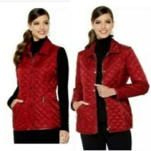 IMAN | Jackets & Coats | Iman Burgundy Convertible Jacket | Poshmark